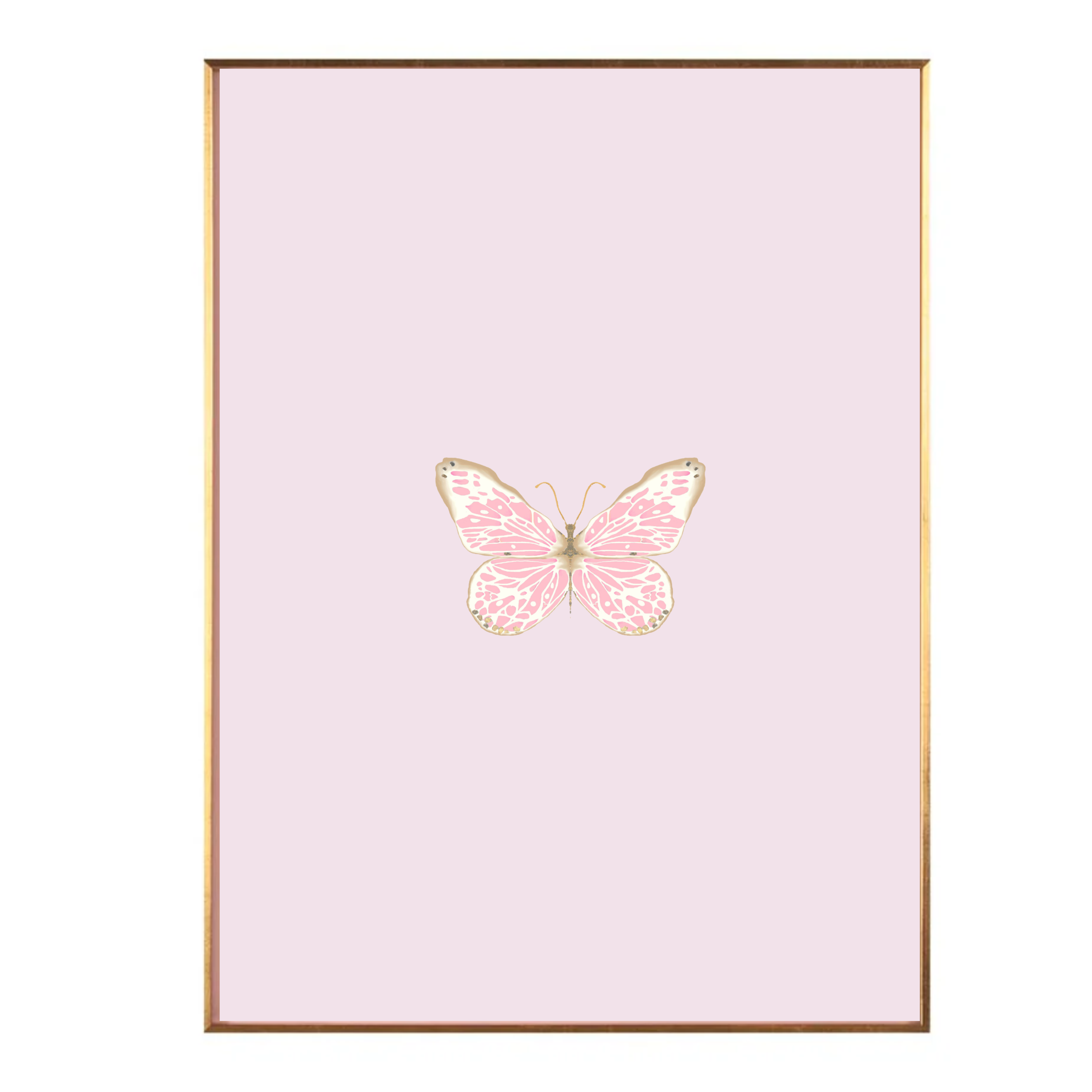 Light Pink Color Block Butterfly – MKDecker Designs